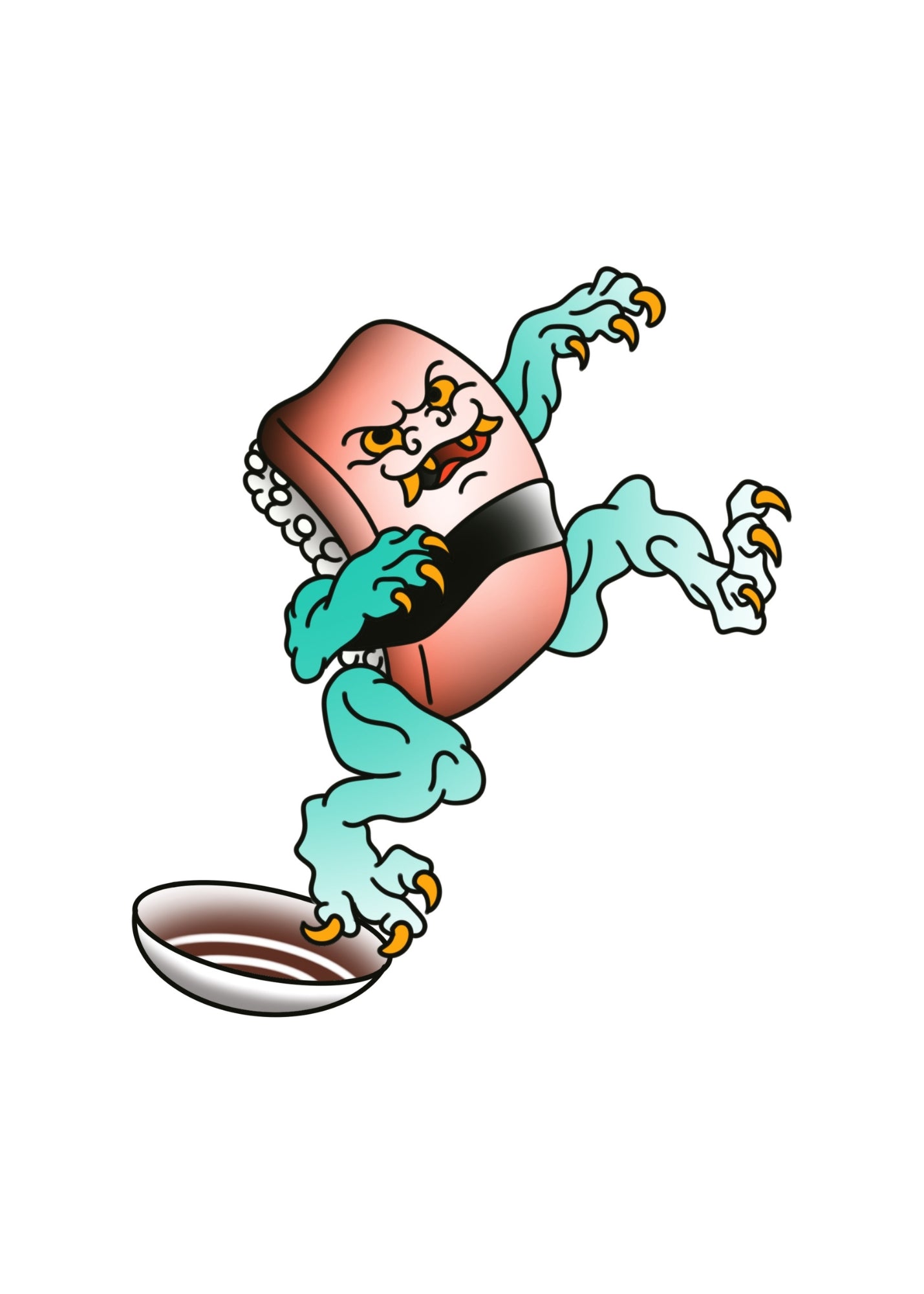 Spam Masubi Yokai – Girls & Roses Tattoo Studio