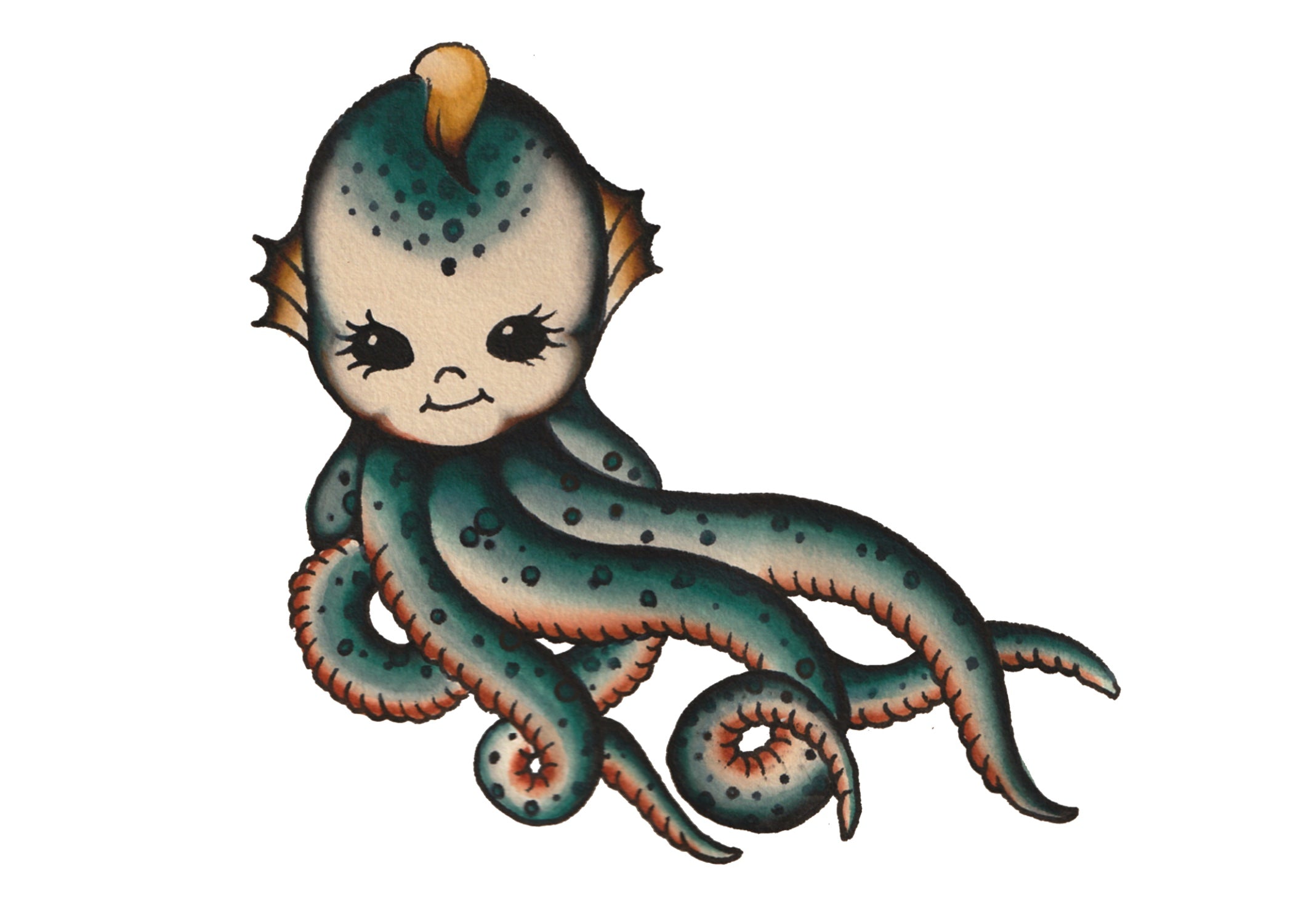 Blue Ringed Octopus Tattoo